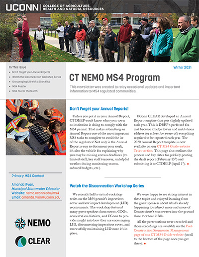 CT MS4 Newsletter | CT NEMO Program